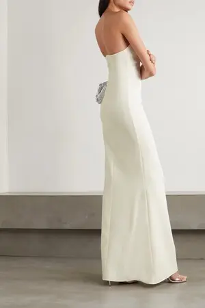 Safiyaa Strapless Crepe Gown