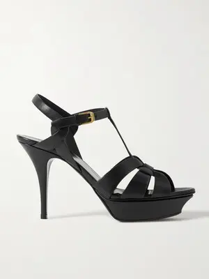 SAINT LAURENT SAINT LAURENT Tribute Woven Leather Platform Sandals