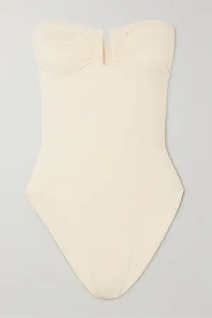 ERES Eres Les Essentiels Cassiopée Bandeau One-Piece Swimsuit Ecru