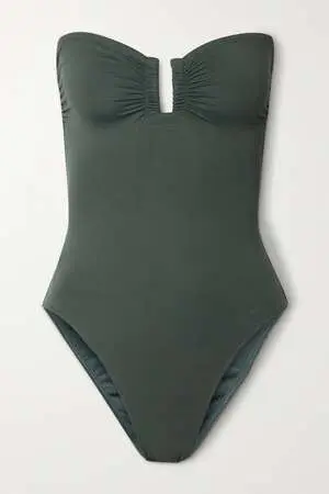 ERES Eres Les Essentiels Cassiopée Bandeau One-Piece Swimsuit Forest Green