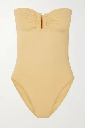 ERES Eres Les Essentiels Cassiopée Bandeau One-Piece Swimsuit Pastel Yellow
