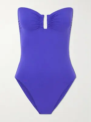 ERES Les Essentiels Cassiopée Bandeau One-Piece Swimsuit Purple
