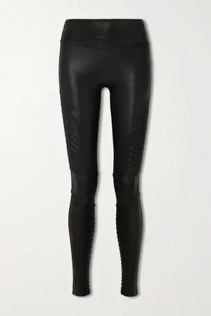 Spanx Moto Faux Stretch-leather Leggings