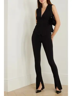 Norma Kamali Spat Flared Leggings - Black