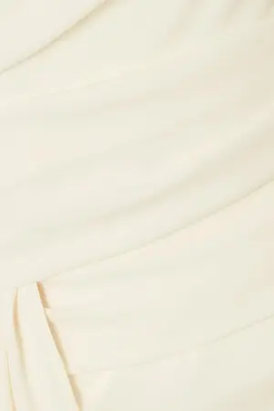 Talbot Runhof Bouvier Gathered Draped Crepe Gown