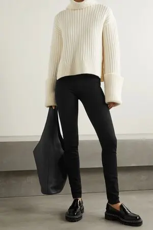 JOSEPH Stretch-garbardine Leggings - Black