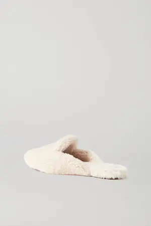 AQUAZZURA Relax Shearling Slippers