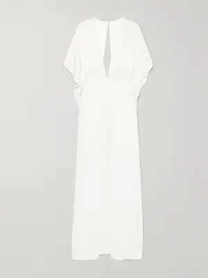TEMPERLEY LONDON Cape-effect Silk-satin Gown
