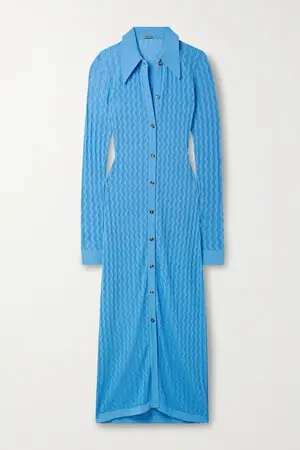 Dodo Bar Or June Pointelle-knit Midi Dress