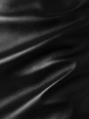 Saint Laurent Leather Knee-length Skirt - Black