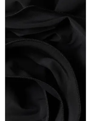 Magda Butrym Appliquéd Ruched High-rise Bikini Briefs - Black