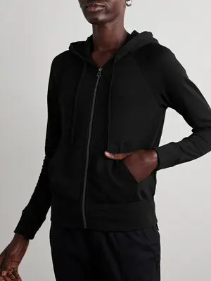 JAMES PERSE Vintage French Cotton-terry Hoodie - Black