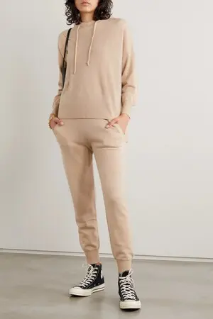 ALLUDE Cashmere Hoodie And Track Pants Set - Brown