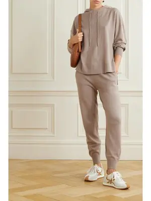ALLUDE Cashmere Hoodie And Track Pants Set - Neutrals