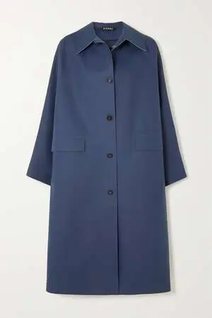 KASSL EDITIONS Oversized Rubber Coat Navy