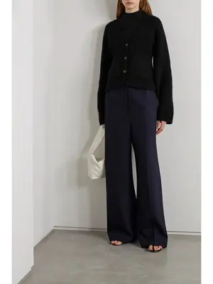 Khaite Scarlet Cashmere-blend Cardigan - Black