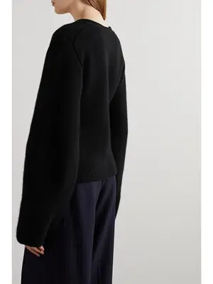 Khaite Scarlet Cashmere-blend Cardigan - Black