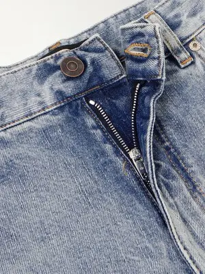 Balenciaga Distressed Low-rise Flared Jeans