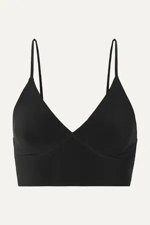 Norma Kamali Stretch-jersey Soft-cup Bralette - Black