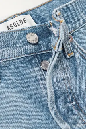 AGOLDE Parker Long Denim Shorts - Blue