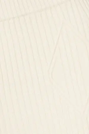 Chloé Ribbed Wool-blend Flared Pants