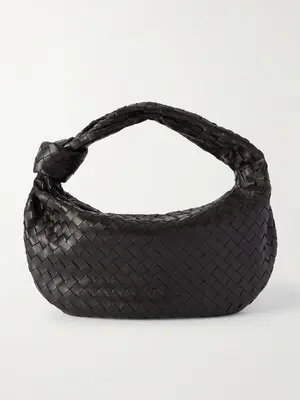 Bottega Veneta Jodie Small Knotted Intrecciato Leather Shoulder Bag - Brown