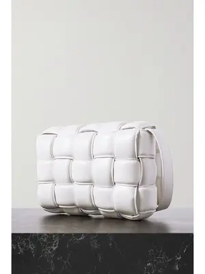 Bottega Veneta Cassette Medium Crossbody Bag - White