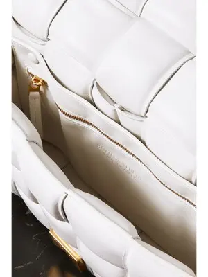 Bottega Veneta Cassette Medium Crossbody Bag - White