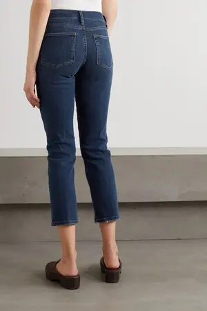 FRAME Le High Cropped Straight-leg Jeans