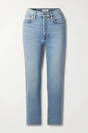 RE/DONE 70s High-rise Stove Pipe Straight-leg Jeans - Blue