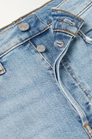 RE/DONE 70s High-rise Stove Pipe Straight-leg Jeans - Blue
