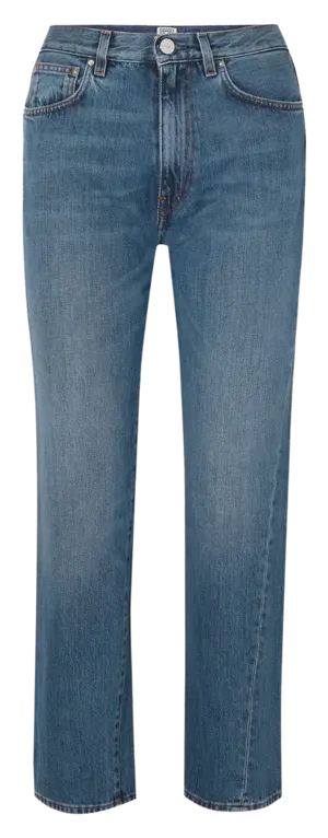 TOTÊME TOTEME Twisted Seam High-Rise Straight-Leg Jeans