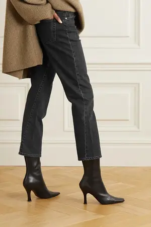 TOTEME Twisted Seam High-rise Straight-leg Jeans
