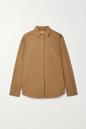 NILI LOTAN Kristen Cotton-poplin Shirt