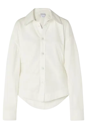 Bottega Veneta Cotton-poplin Shirt - White