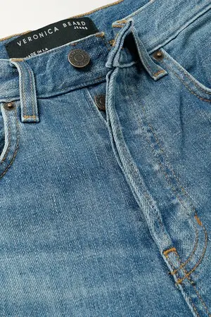Veronica Beard Blake High-rise Straight-leg Jeans