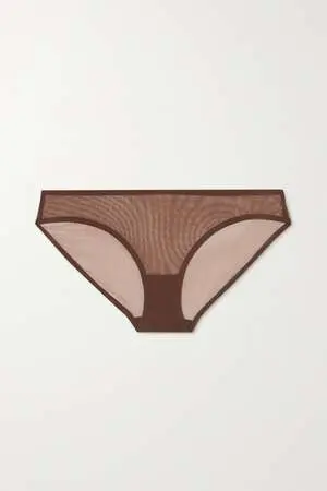 ERES Bambin Stretch-tulle Briefs Brown