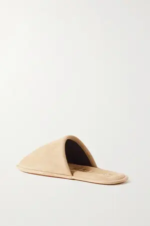 Loewe Suede Slippers - Neutrals