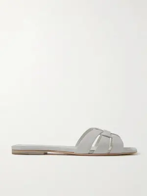 SAINT LAURENT SAINT LAURENT Tribute Leather Slides