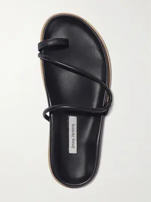EMME PARSONS Bari Leather Sandals - Black