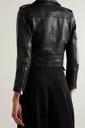 DEADWOOD Net Sustain Joan Leather Biker Jacket