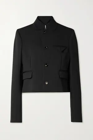 Bottega Veneta Cropped Wool-blend Twill Jacket