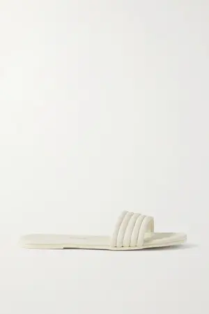 Tkees Serena Leather Slides Cream