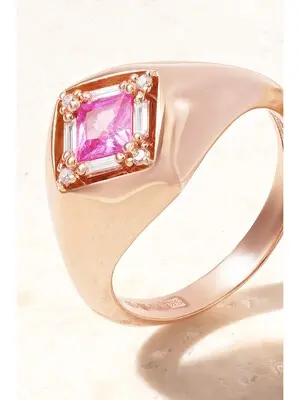 SUZANNE KALAN 18-karat Sapphire And Diamond Ring