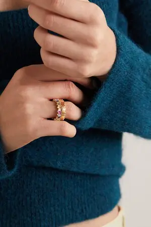 SUZANNE KALAN 18-karat Sapphire Eternity Ring