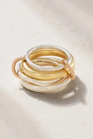 SPINELLI KILCOLLIN - Spinelli Kilcollin Cici 18k Yellow And Pink Gold And Sterling Silver Rings