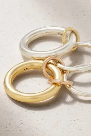 SPINELLI KILCOLLIN - Spinelli Kilcollin Cici 18k Yellow And Pink Gold And Sterling Silver Rings