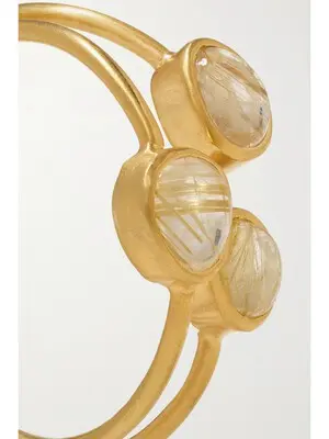 PIPPA SMALL 18-karat Rutilated Quartz Ring