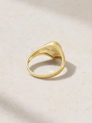 Yvonne Léon 9-karat Turquoise And Diamond Signet Ring