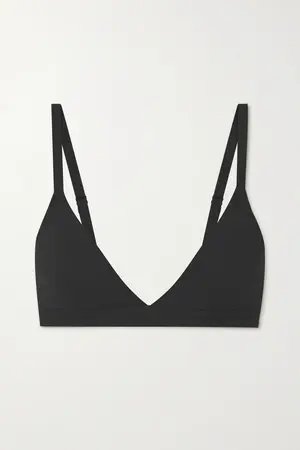 SKIMS Fits Everybody Triangle Bralette Black